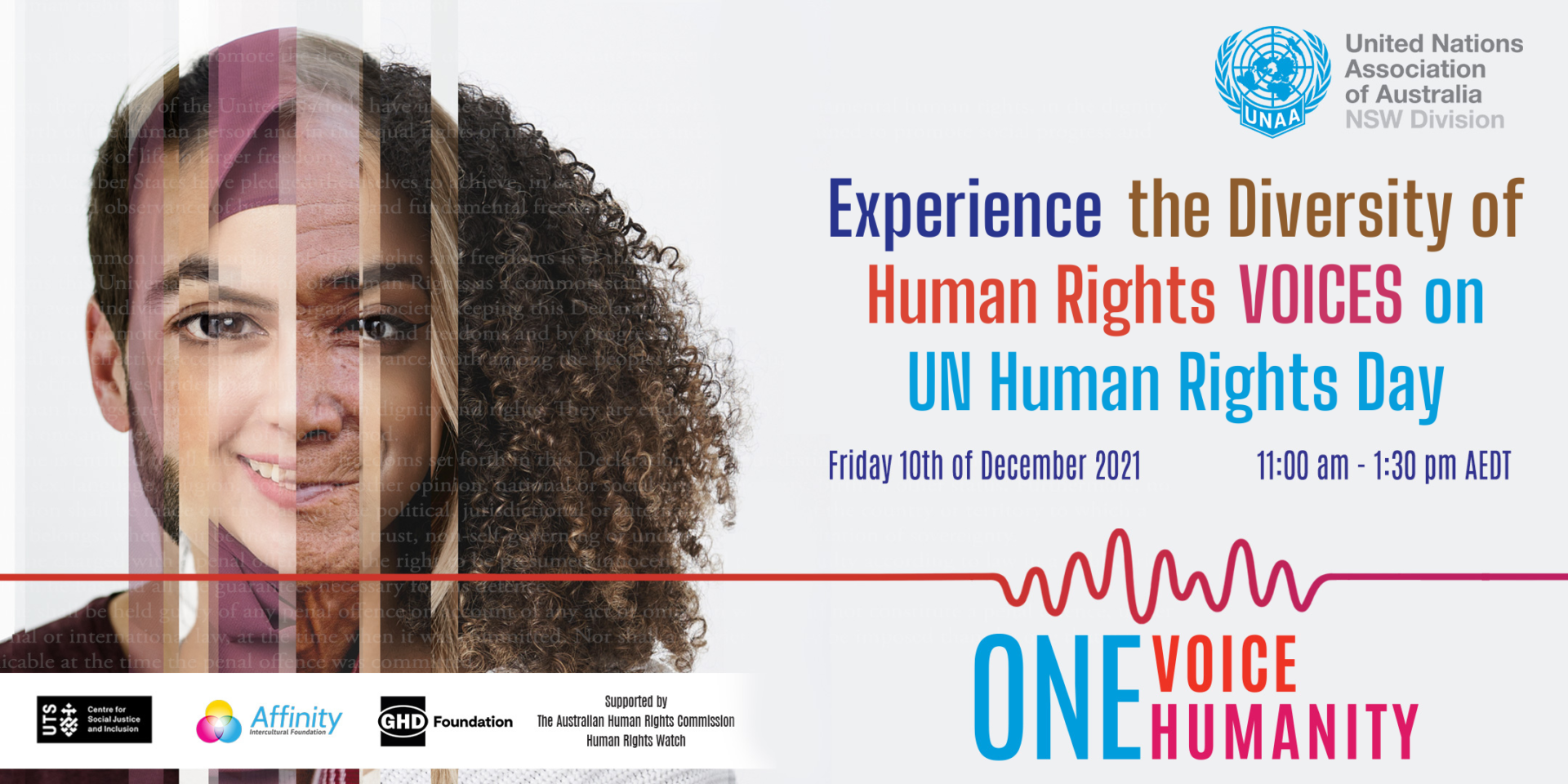 One Voice, One Humanity - Affinity Intercultural Foundation