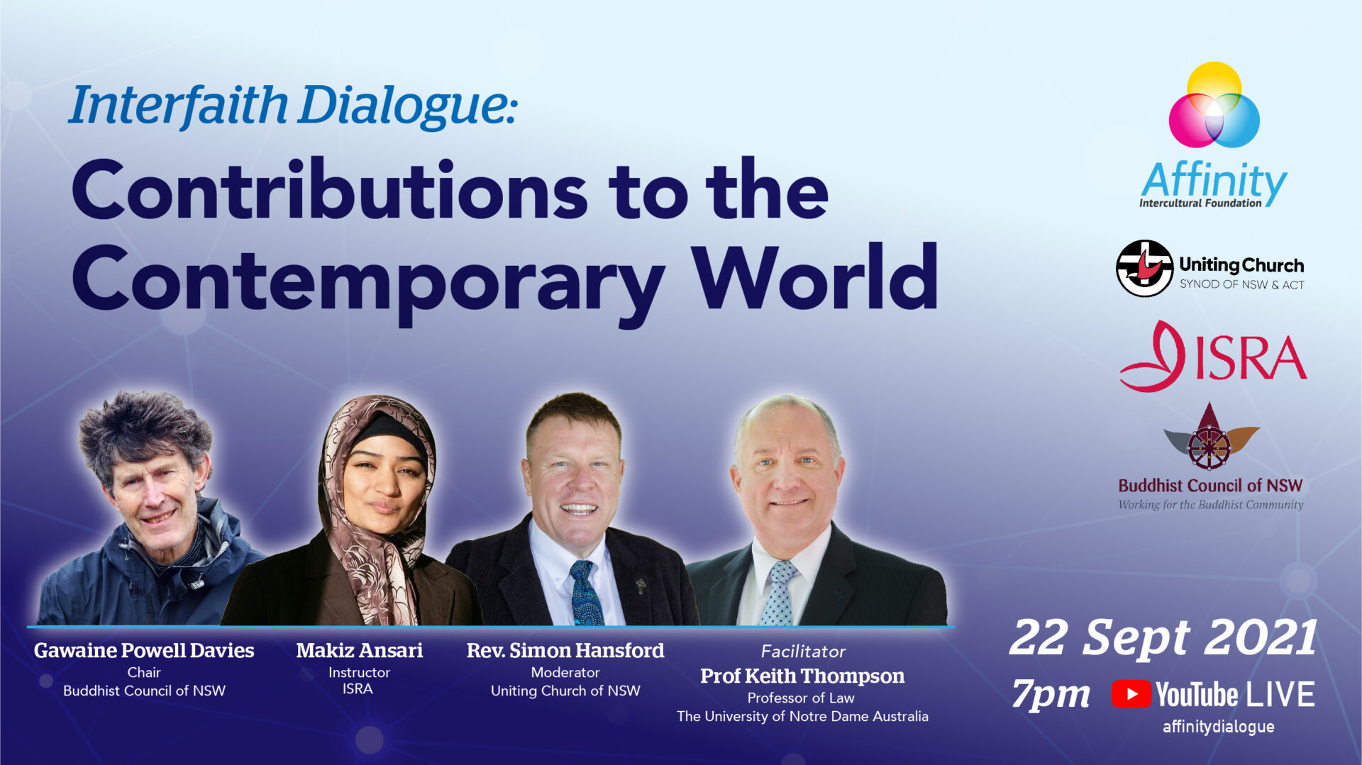 Interfaith Dialogue: Contributions to the Contemporary World - Affinity ...